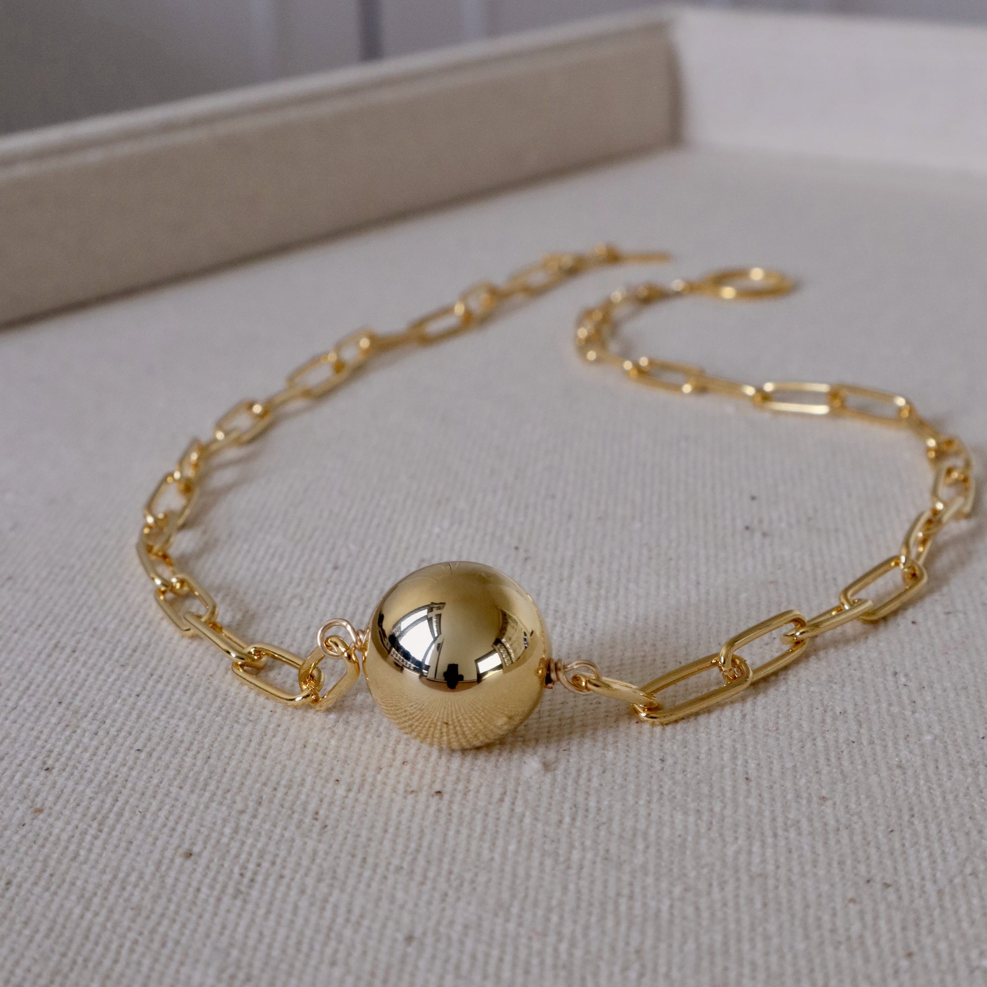 gold ball link chain | vivien walsh